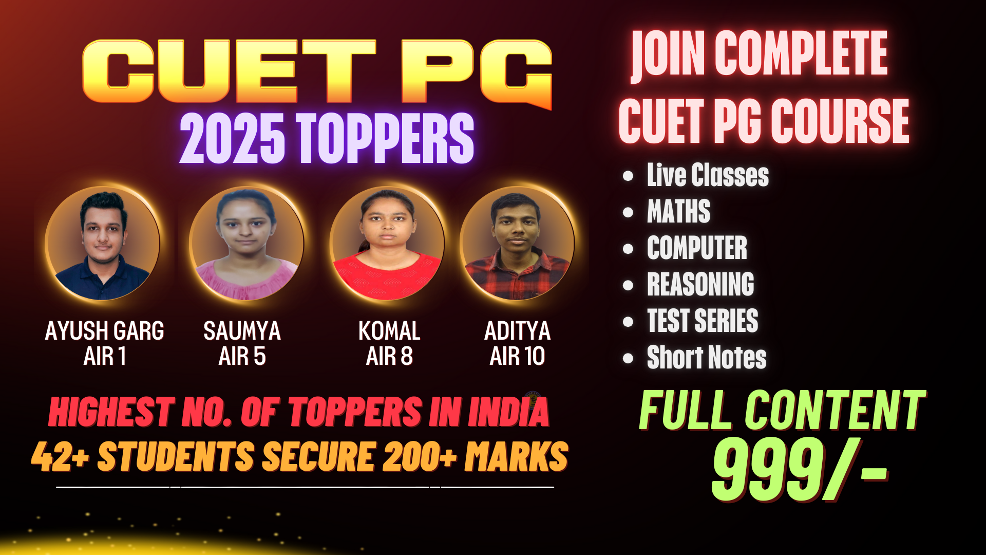 CUET PG MCA Computer Previous Year Question Paper and Solution with PDF